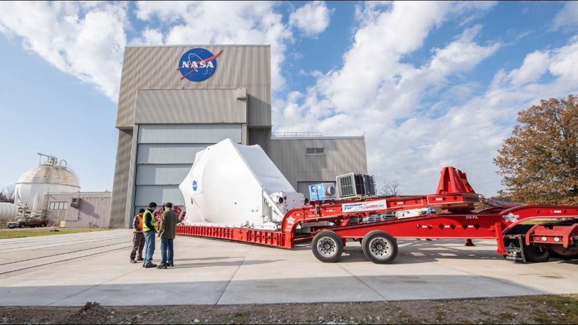 NASA's Orion spacecraft arrives at Plum Brook Station in Sandusky ...