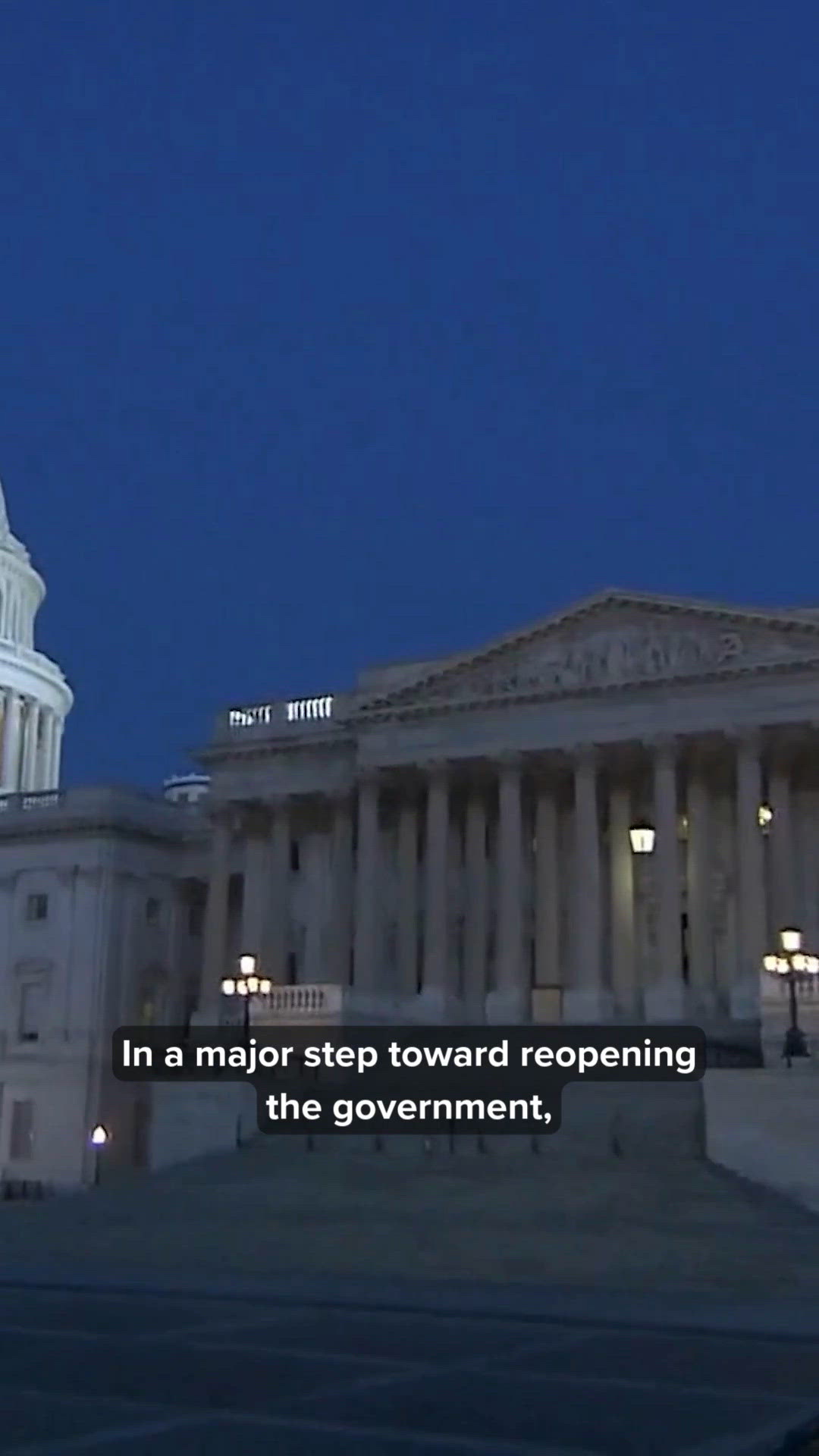 Senate passes spending bill in decisive vote to reopen government ...