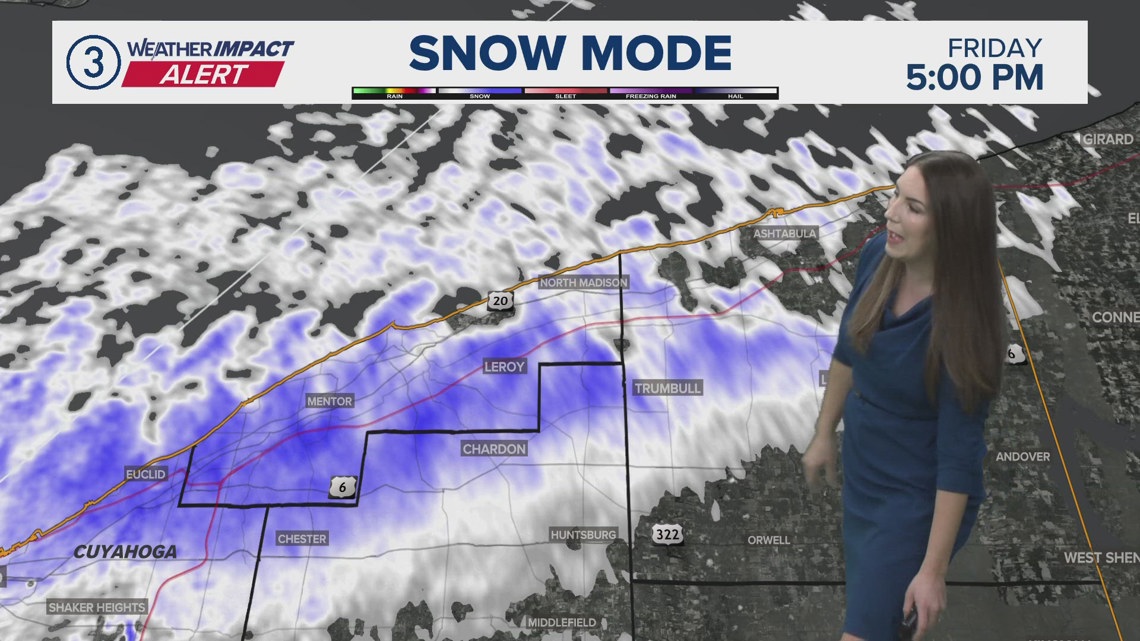 Cleveland area weather forecast: Lake snow and gusty wind through ...