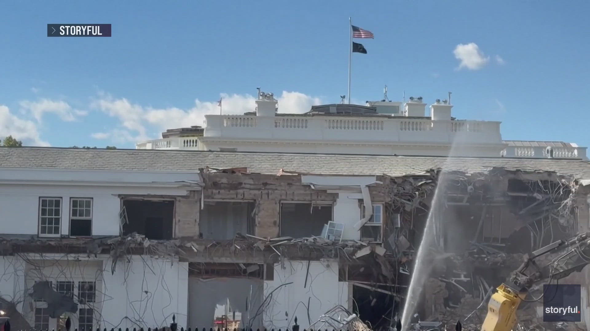 White House starts demolishing part of the East Wing to build President ...