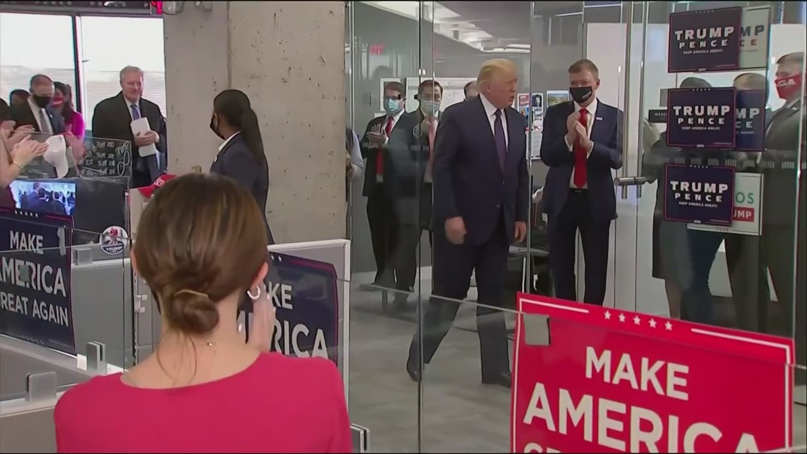 President Donald Trump visits Republican National Committee ...