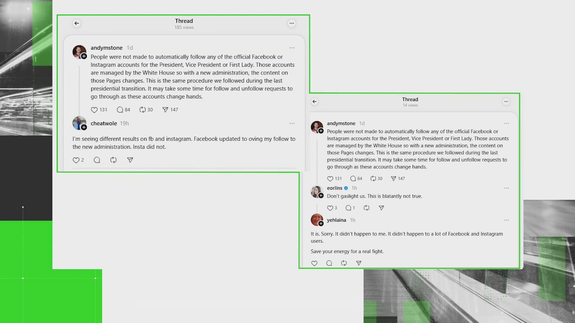 Meta claims it's not forcing users to follow presidential social media accounts | wkyc.com