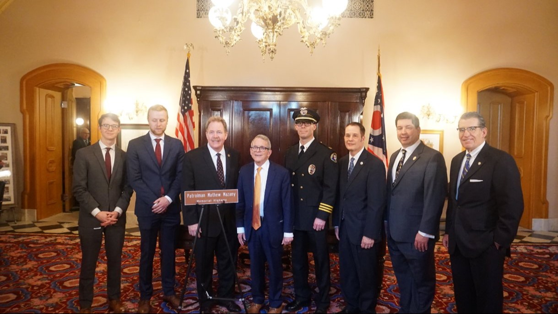 Gov. DeWine signs bill creating Patrolman Mathew Mazany Memorial ...