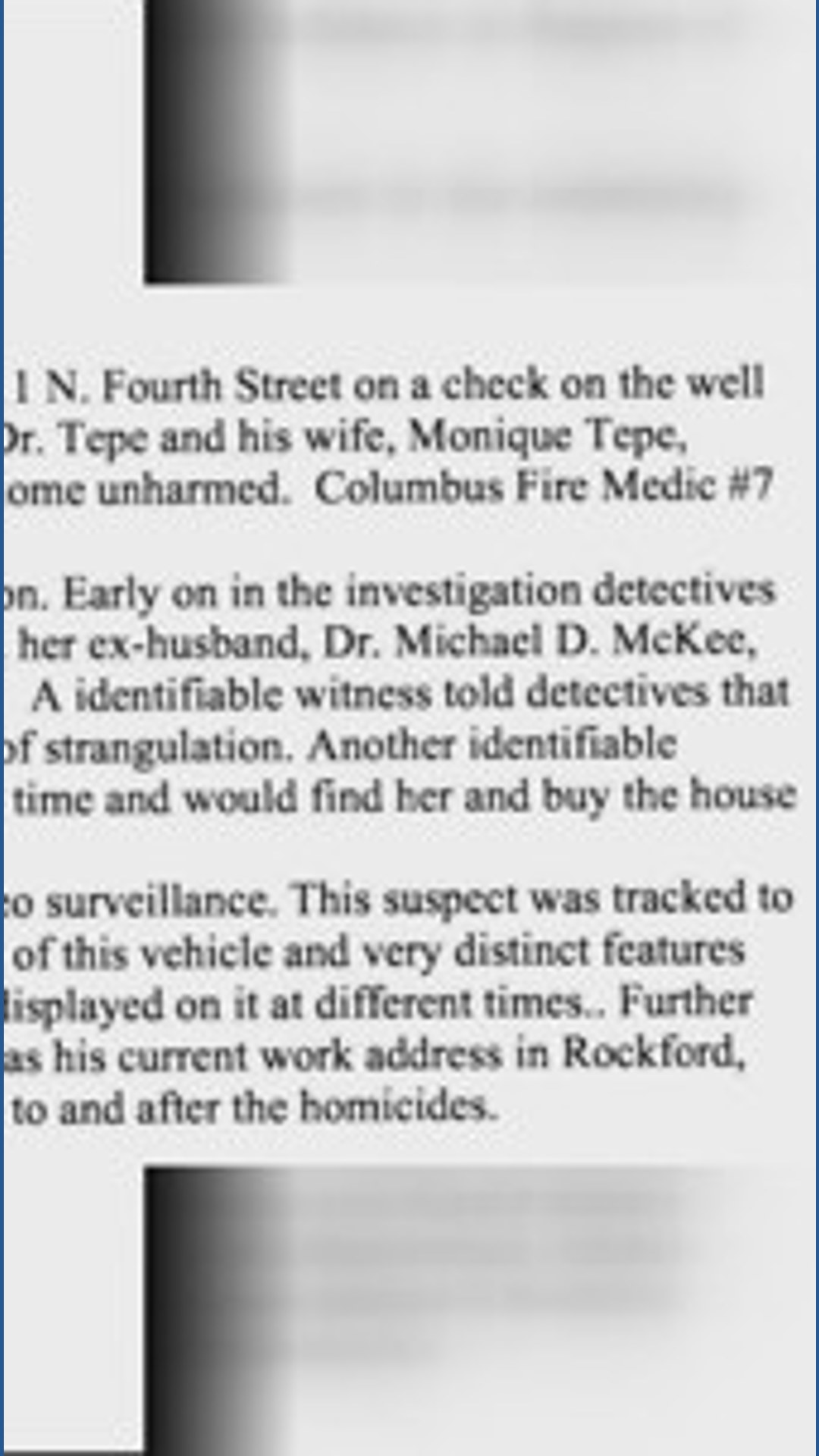 Tepe murder case: Michael McKee allegedly spotted outside home weeks ...