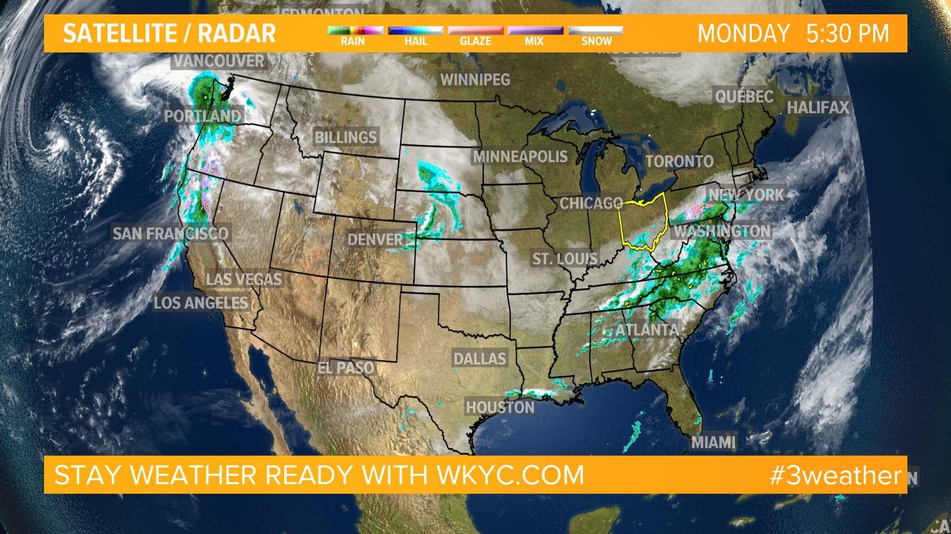 Weather across the nation on March 25, 2019 | wkyc.com