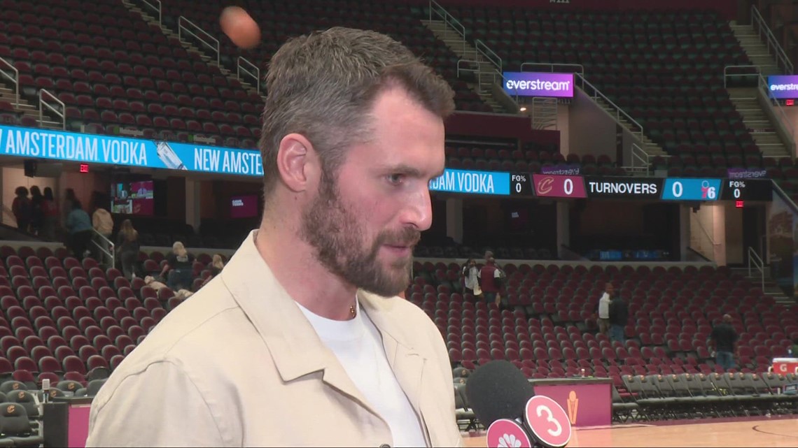 3News' Monica Robbins interviews Cleveland Cavaliers Kevin Love on ...