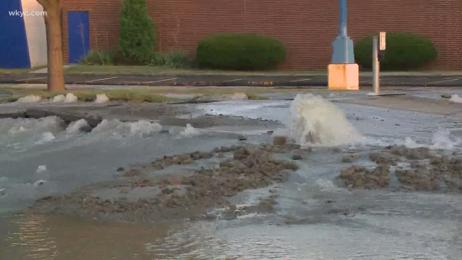 Water main break causes 'significant' damage to Pearl Road in Parma ...