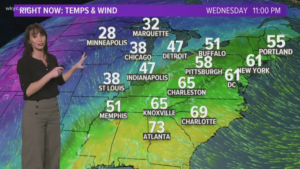 11 p.m. weather forecast for October 30, 2019 | wkyc.com
