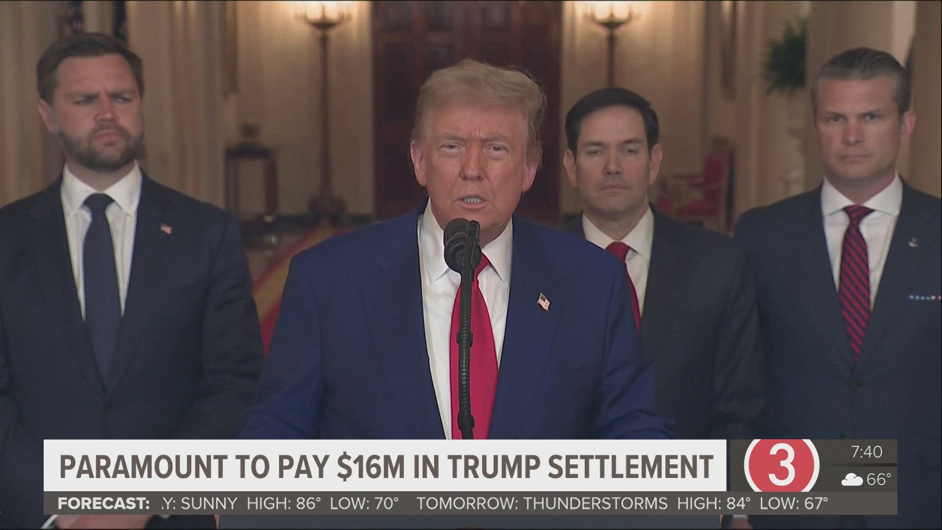 Paramount to Pay $16M to Settle Trump Lawsuit Over CBS Edit | wkyc.com