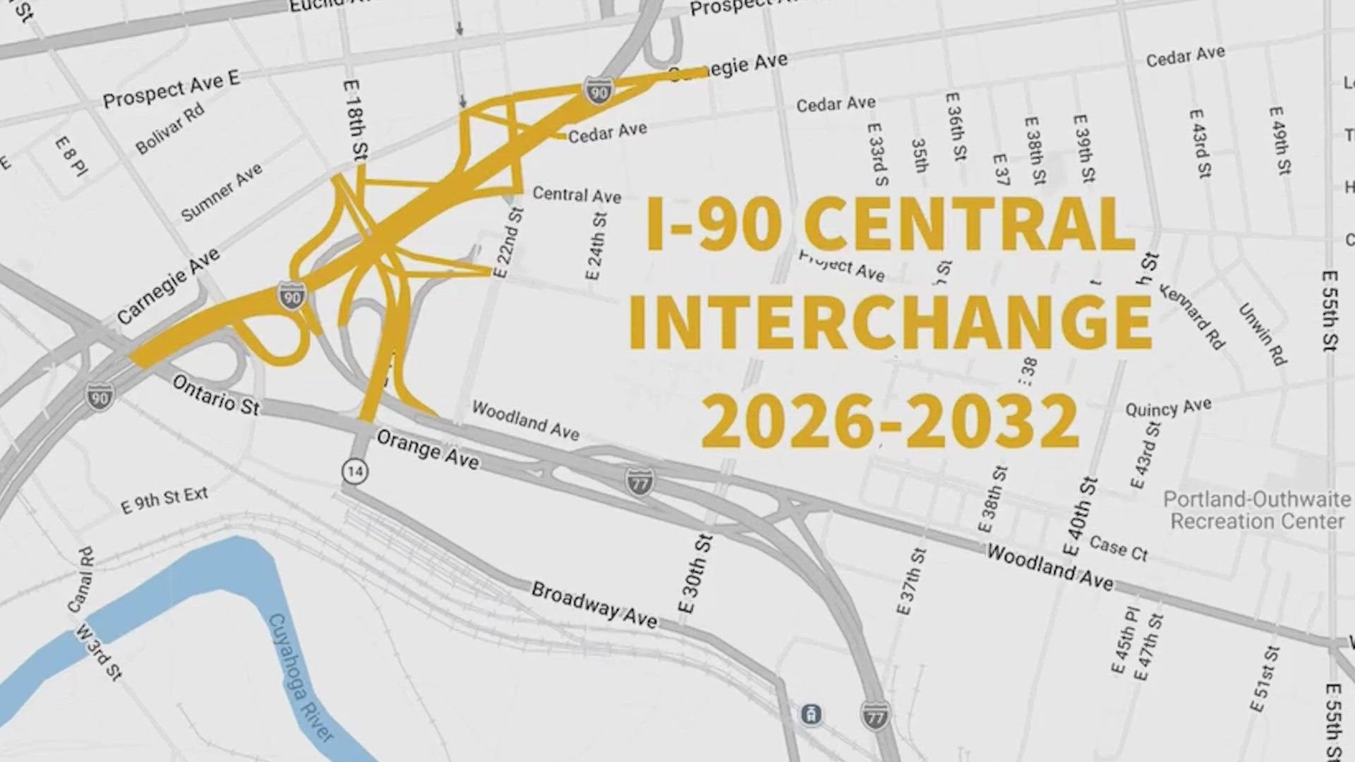 Improvement work begins on I-90 innerbelt central interchange in ...