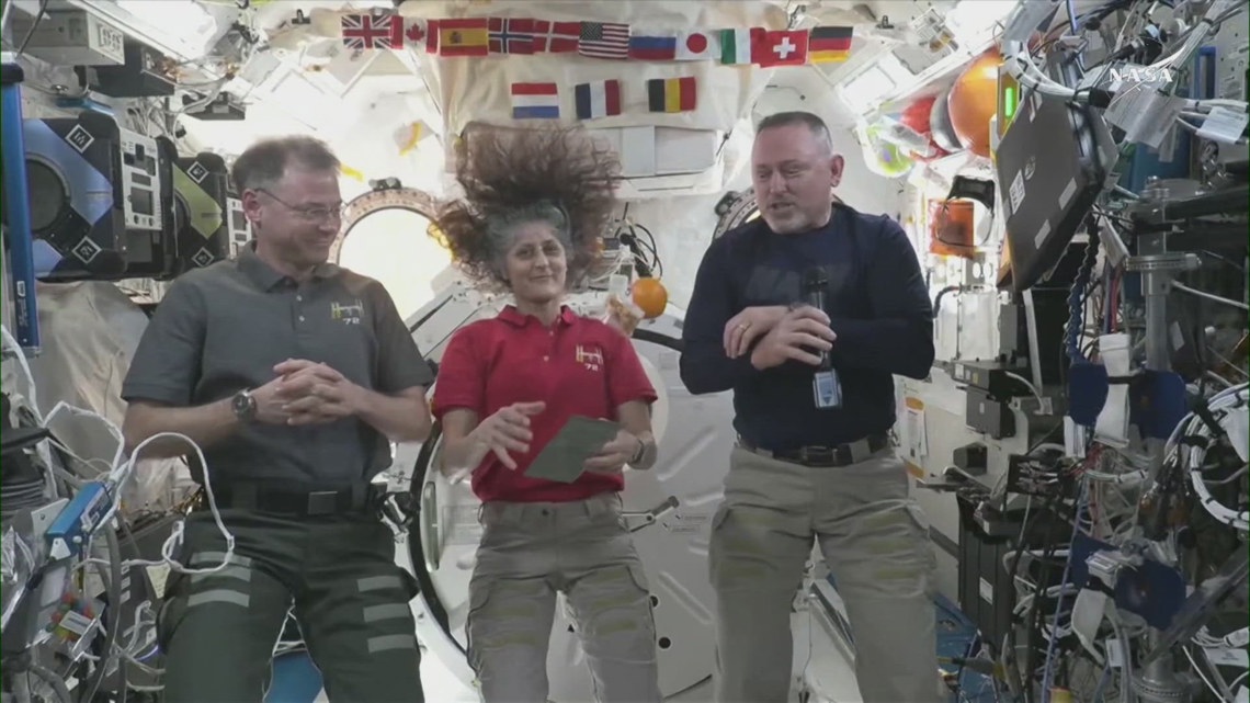 Brunswick students speak with NASA astronauts aboard International ...