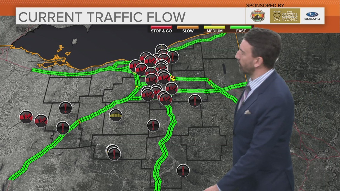 Big traffic troubles in Northeast Ohio: Crash updates with slick travel ...