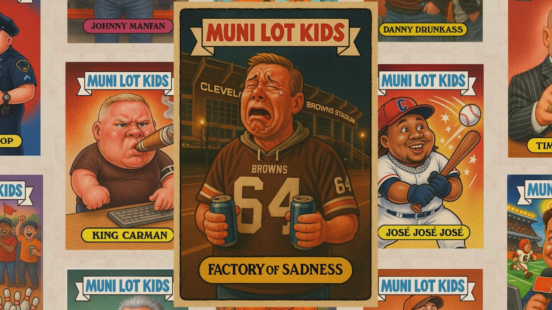 Browns superfan Chris McNeil unveils 'Muni Lot Kids' trading cards ...