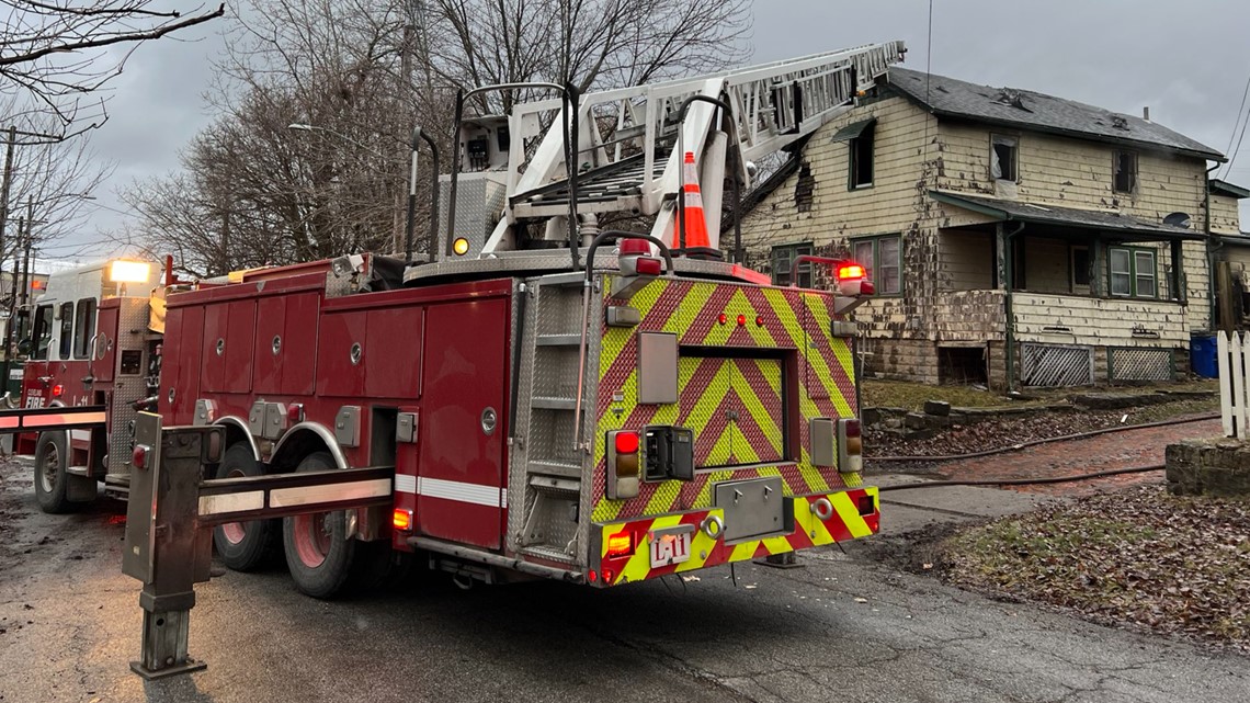 3 rescued from porch at scene of house fire in Cleveland | wkyc.com