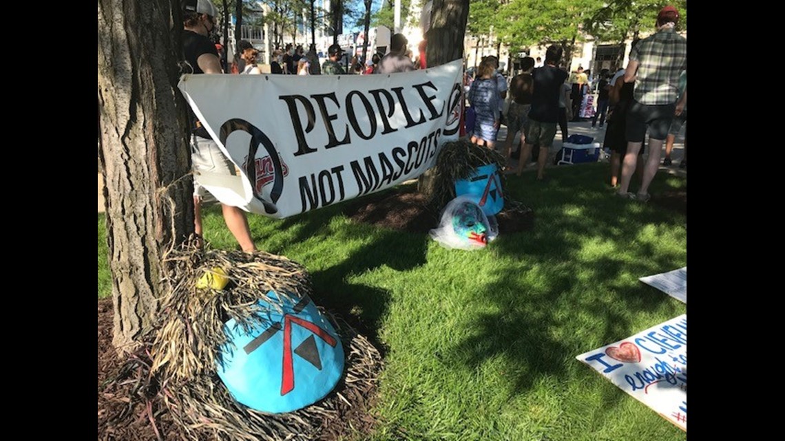 Protests over Cleveland Indians' name take place ahead of opener | wkyc.com