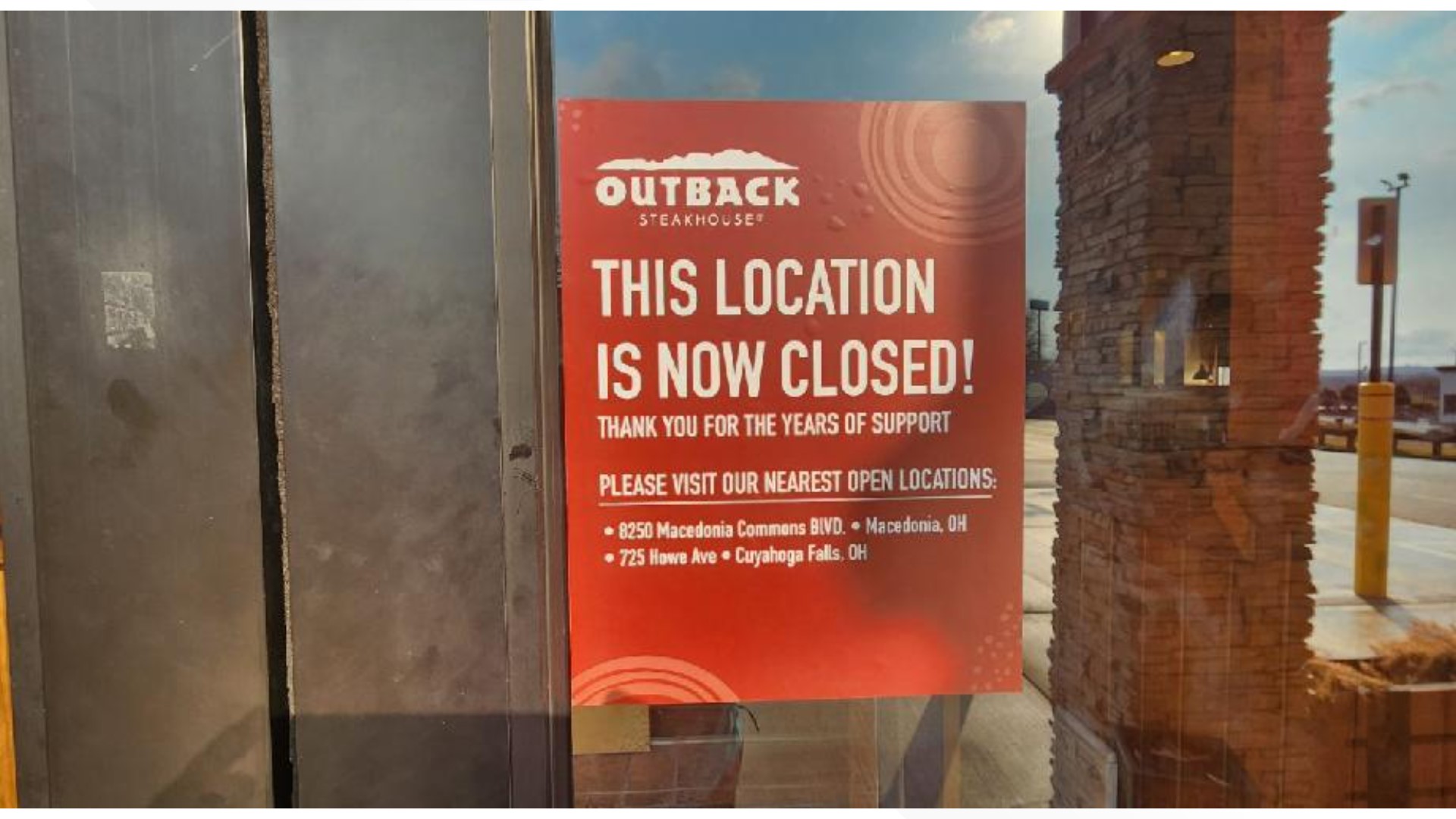 Outback Steakhouse closed in Montrose | wkyc.com