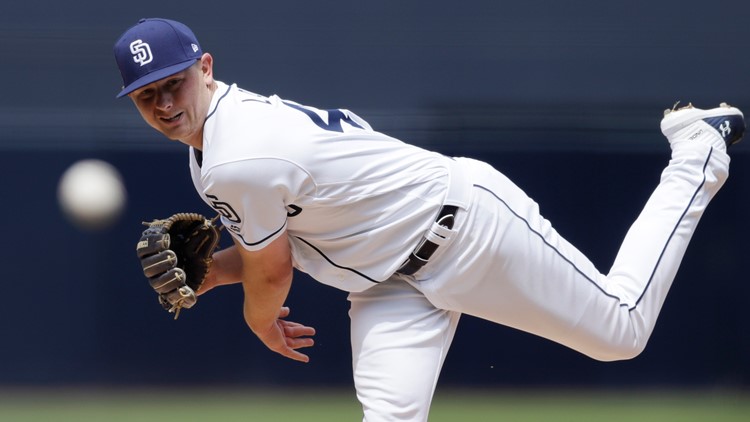 Midview, Kent State grad Eric Lauer throws 6 scoreless innings in ...