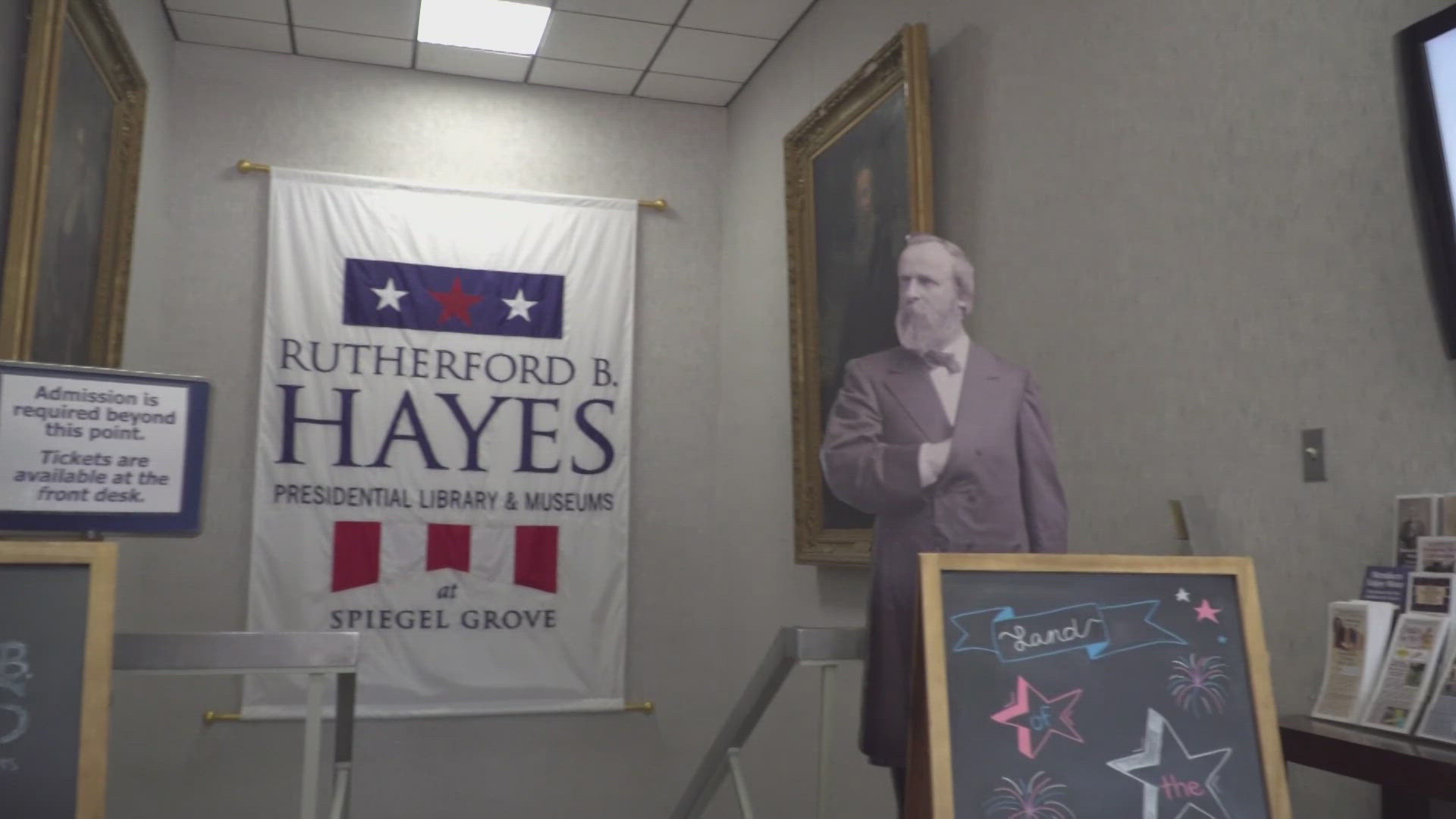 Mike Polk Jr. spends Presidents Day at the Rutherford B. Hayes ...