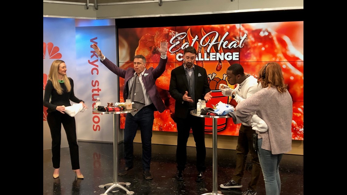 Photos: Jay Crawford, Brandon Simmons face off in 'Eat Heat Challenge ...
