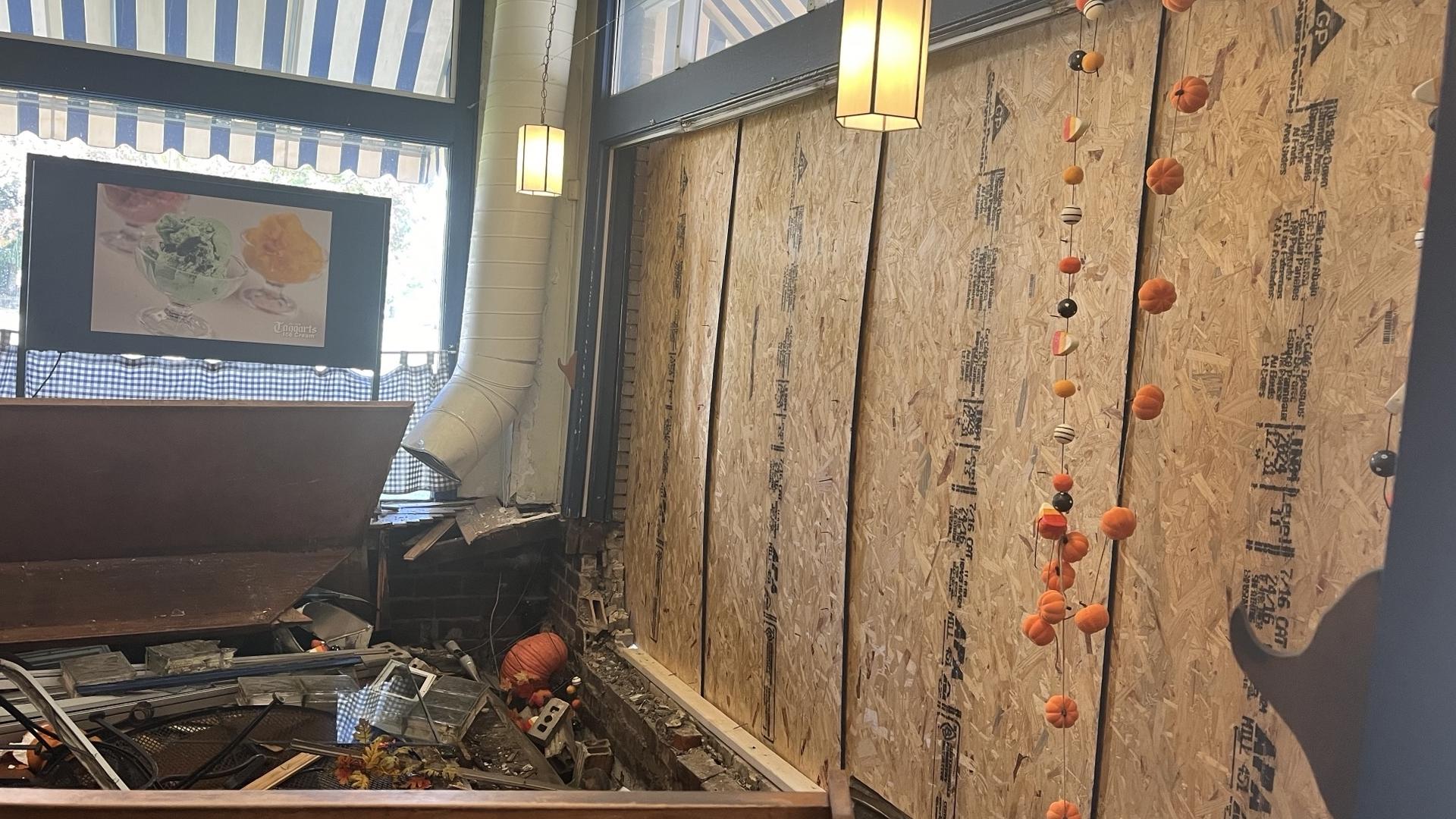 Taggarts Ice Cream in Canton reopening Friday after crash | wkyc.com