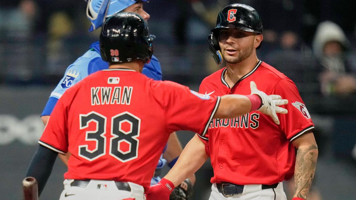 C.J. Kayfus' homer in 8th inning propels Guardians to 3-2 victory over Royals | wkyc.com