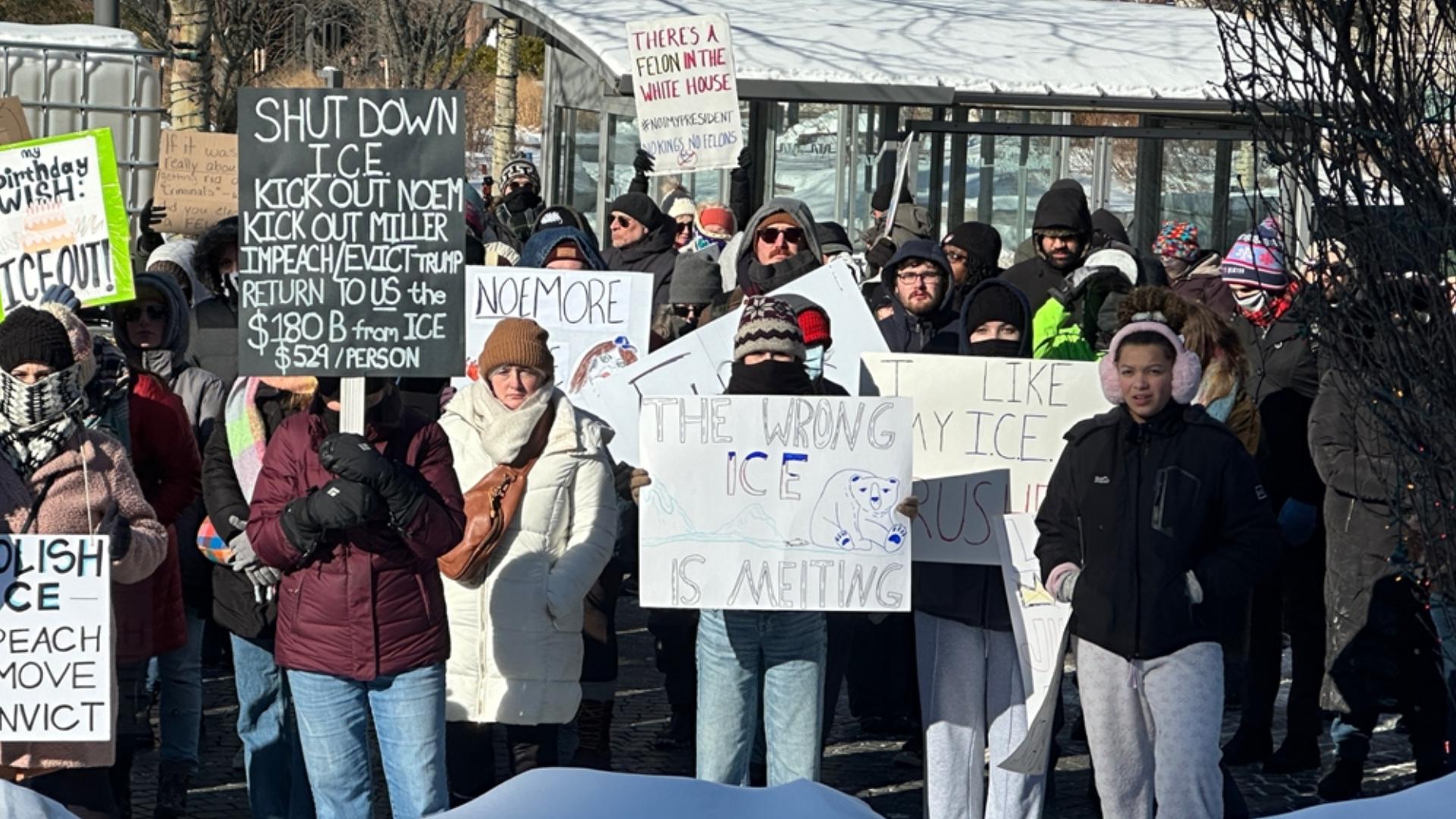 Downtown Cleveland protest targets ICE as local businesses raise funds ...