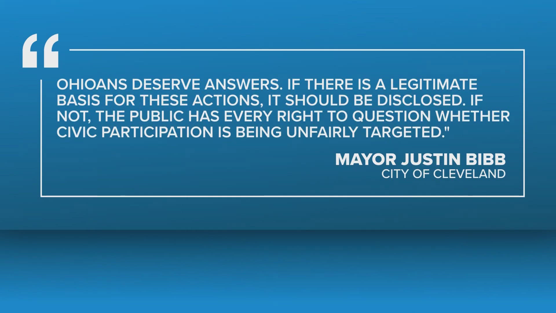 Mayor Bibb reacts to report of Friday FBI raid on progressive voting ...