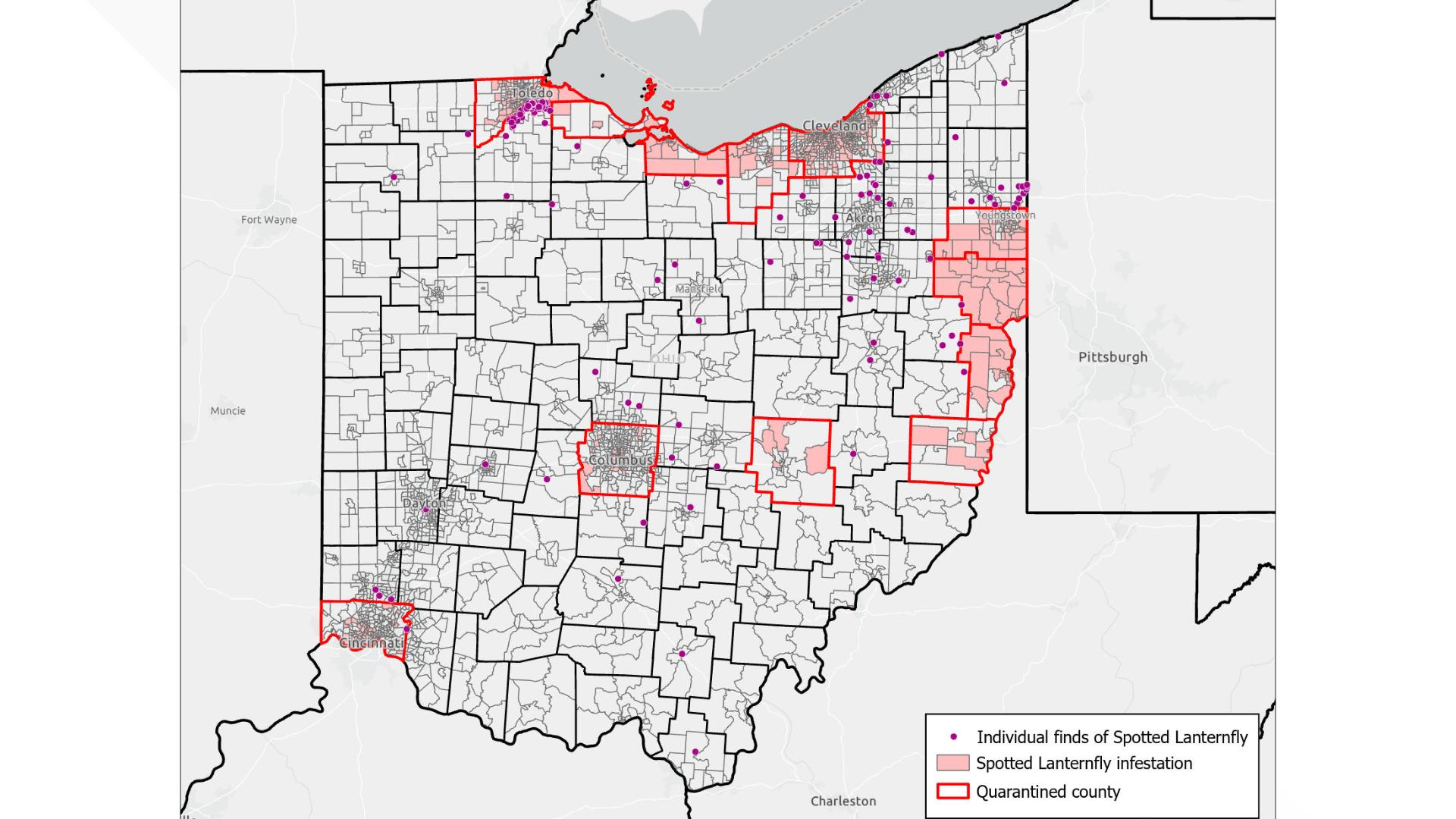 4 NE Ohio counties quarantined as spotted lanternflies spread | wkyc.com