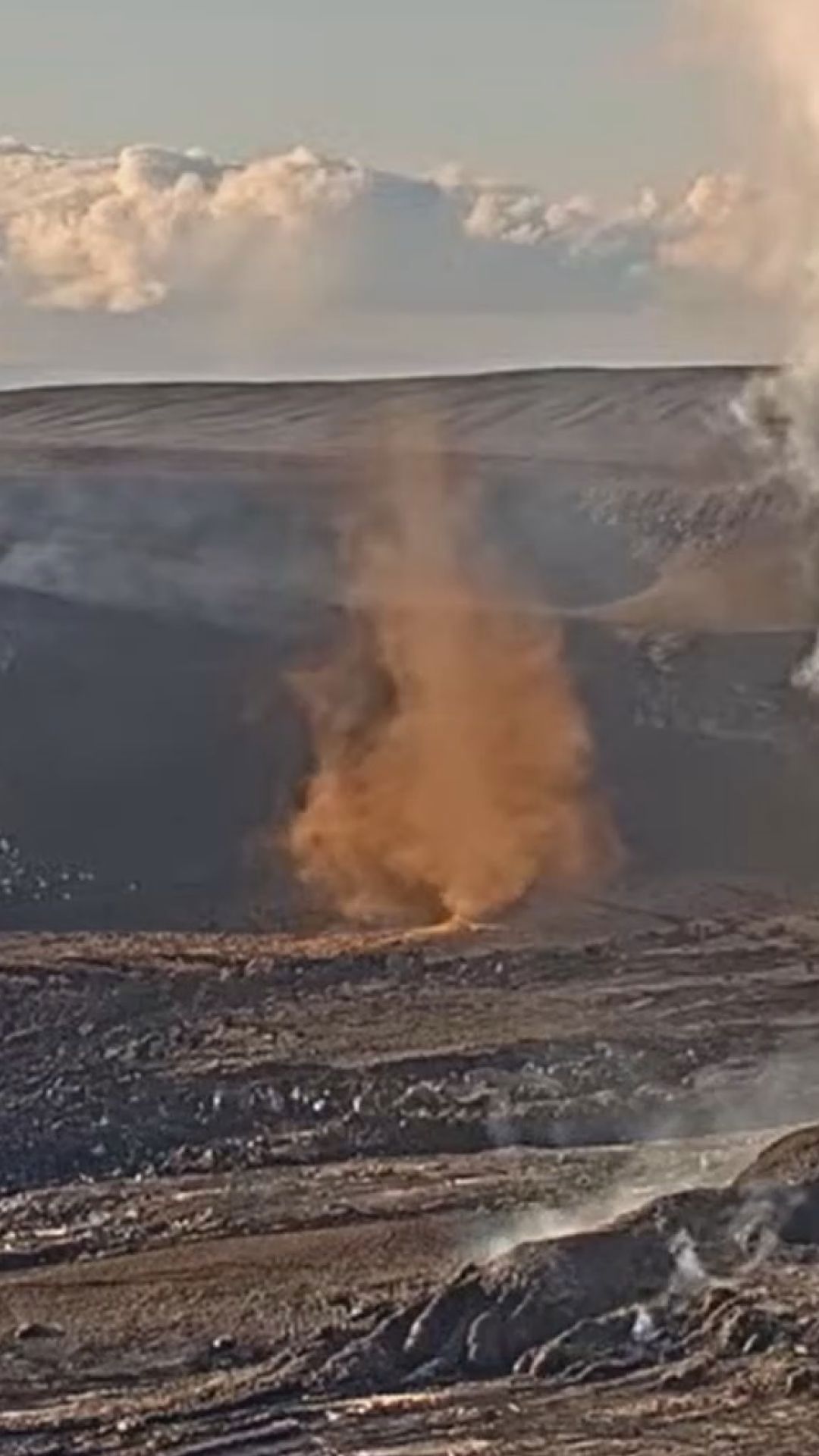 Dust devil forms next to Hawaii's Kilaueva Volcano | wkyc.com