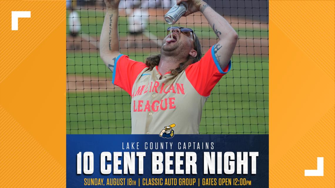 Lake County Captains run 10-Cent Beer Night promotion | wkyc.com