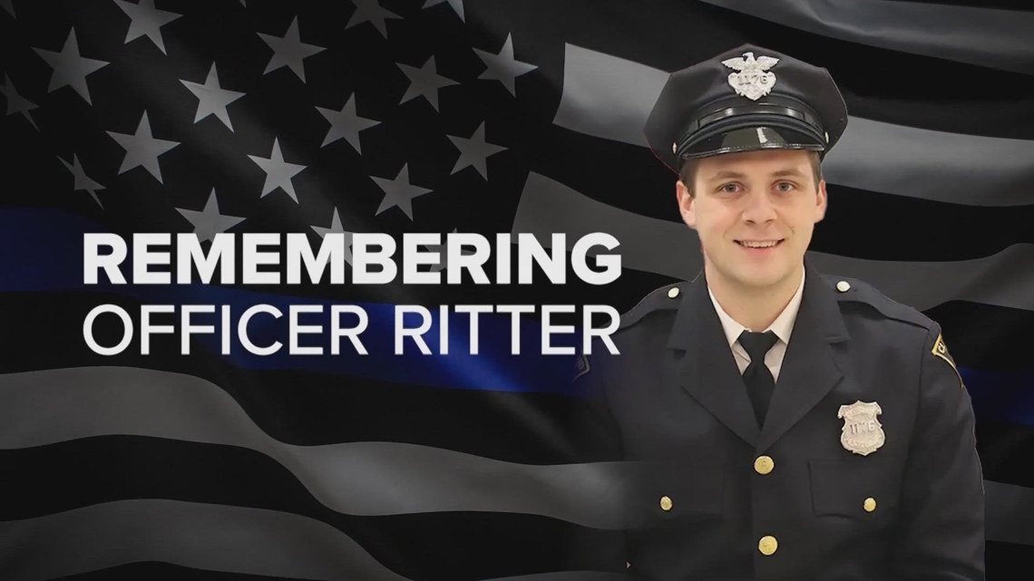 Community gathers to remember fallen Cleveland officer Jamieson Ritter ...