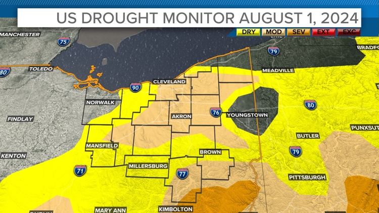 Northeast Ohio Drought Monitor: Conditions ease for some | wkyc.com