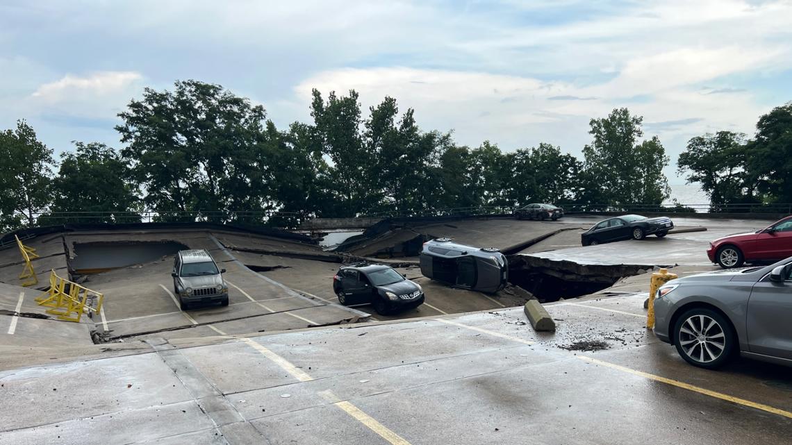 Parking garage collapses at Shoregate Towers in Willowick | wkyc.com
