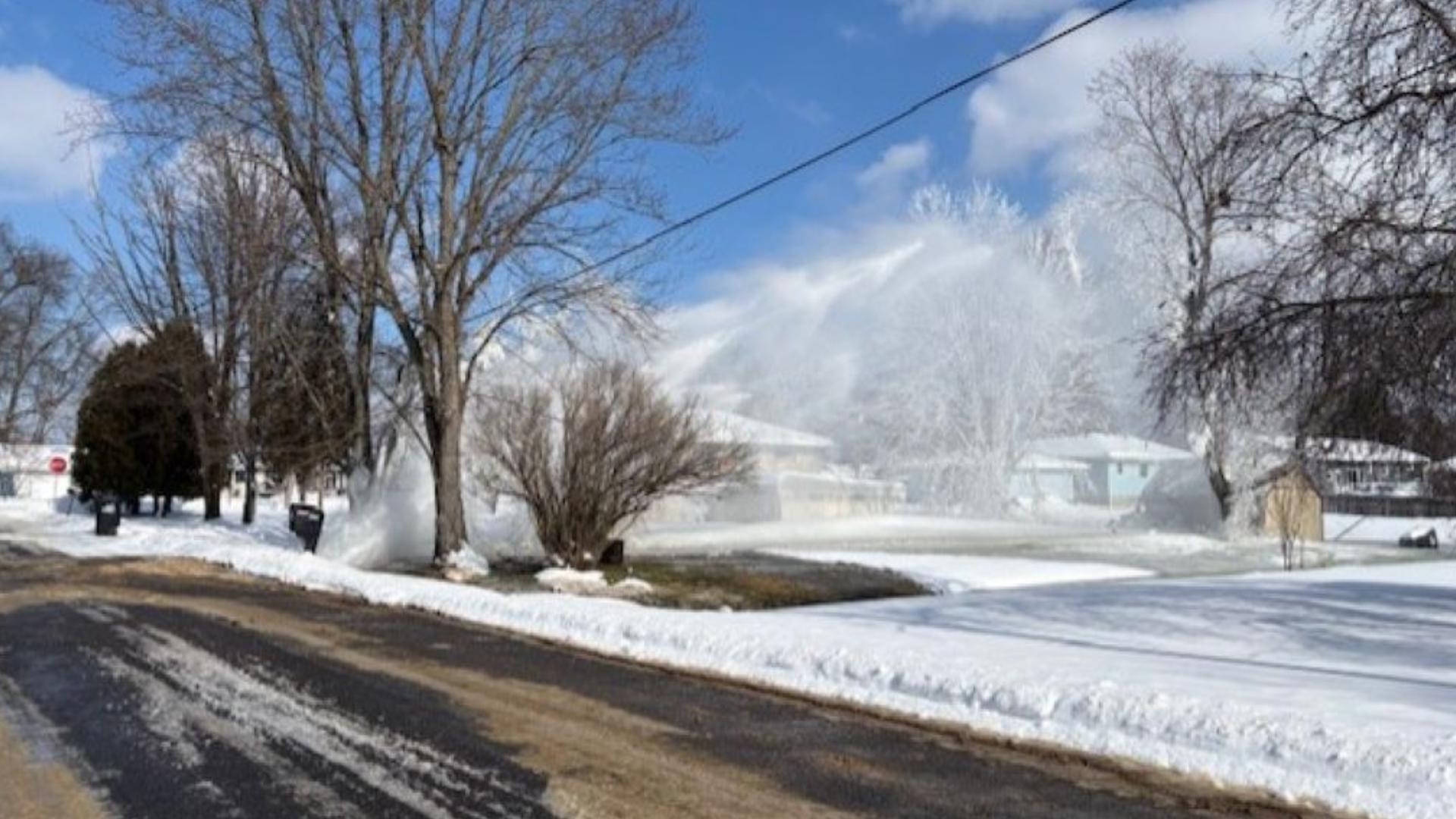 Water main break in Brunswick floods garage, closes Chargary Road ...