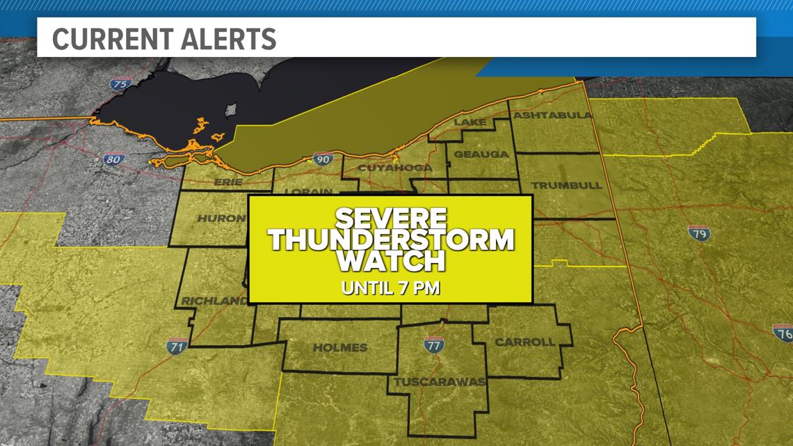Several Northeast Ohio counties under Severe Thunderstorm Warning ...