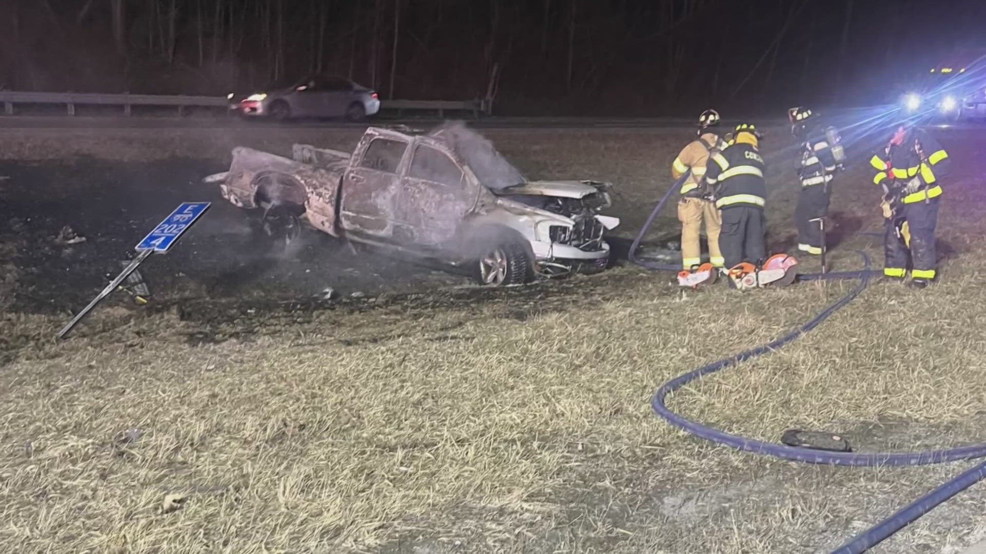 Good Samaritans rescue driver from burning truck after crash on I-90 in Mentor | wkyc.com