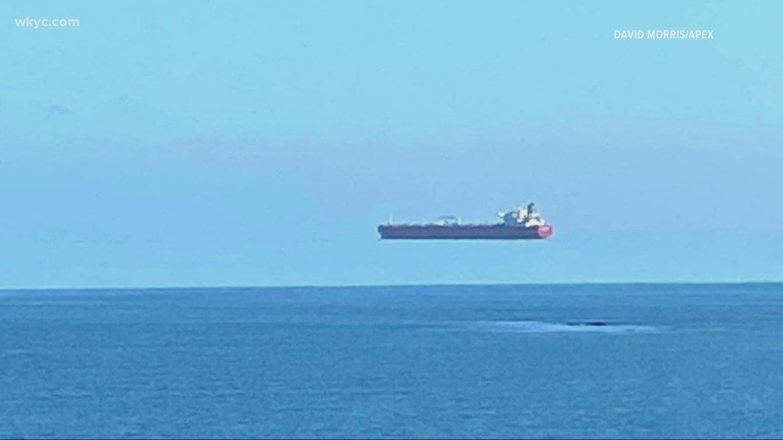 Weather phenomenon makes it appear that ships are floating | wkyc.com