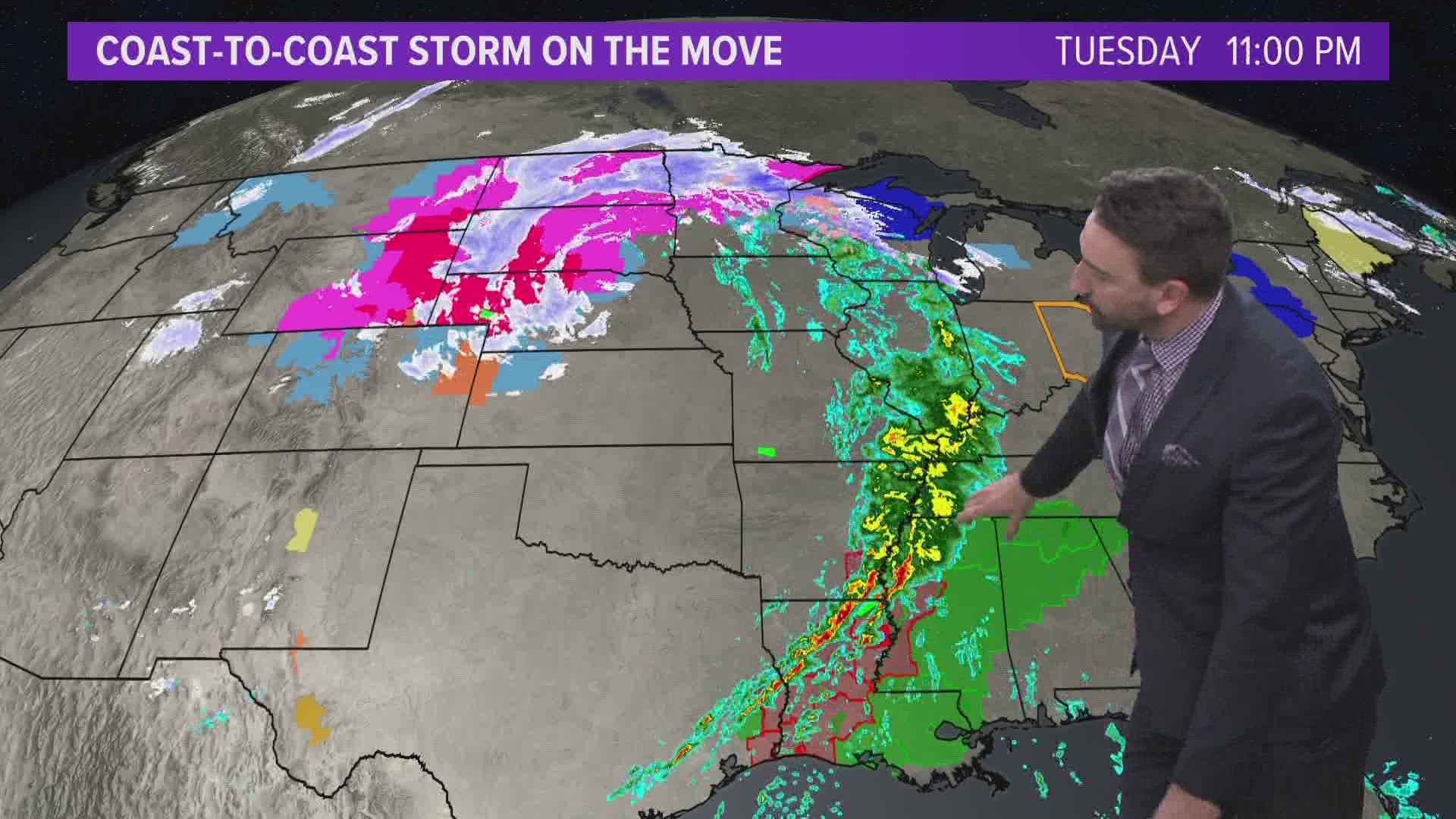 Cleveland forecast: West coast system inching towards Midwest | wkyc.com