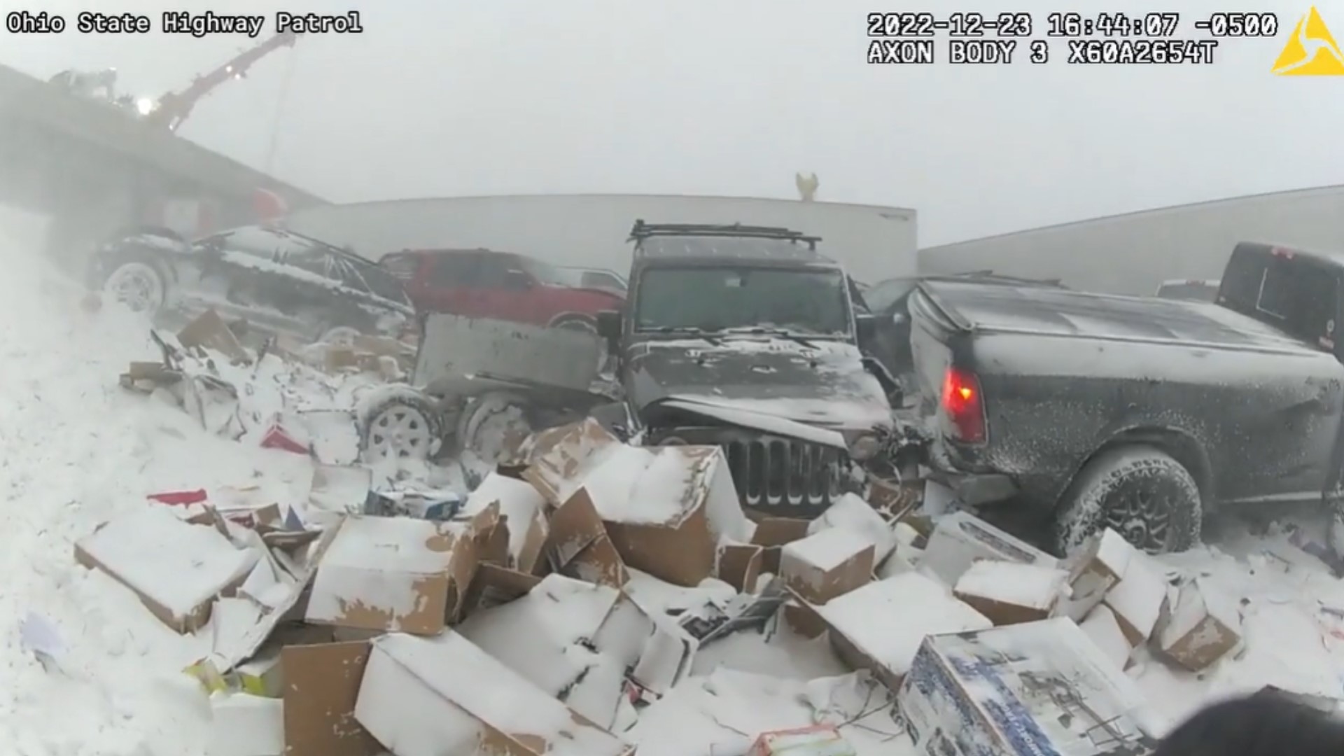 Body camera video released of fatal Ohio Turnpike blizzard crash | wkyc.com