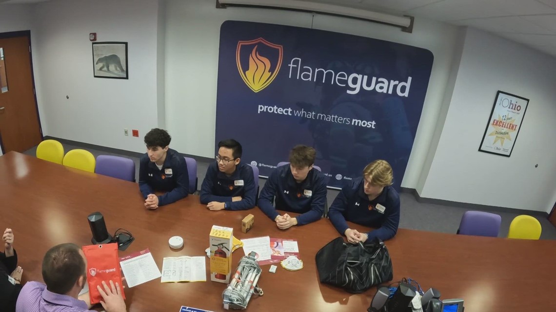 Jackson High School students launch fire safety kit business | wkyc.com