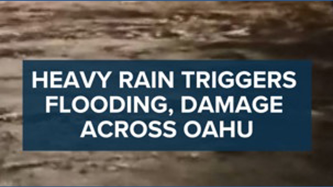Heavy rain triggers flooding, damage across Oahu | wkyc.com