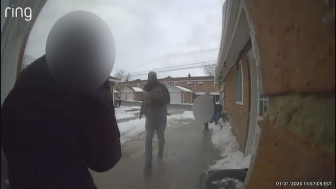 Ring camera footage shows woman being taken hostage moments before ...