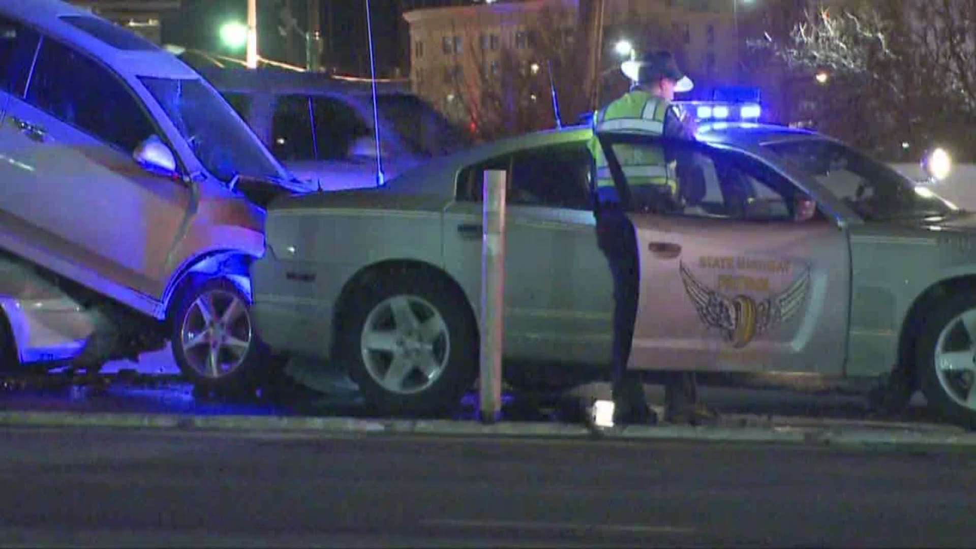 Ohio State Patrol trooper involved in a multi-car crash on I-90 East ...