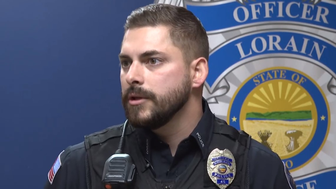Lorain officer saluted for response to shooting outside school | wkyc.com
