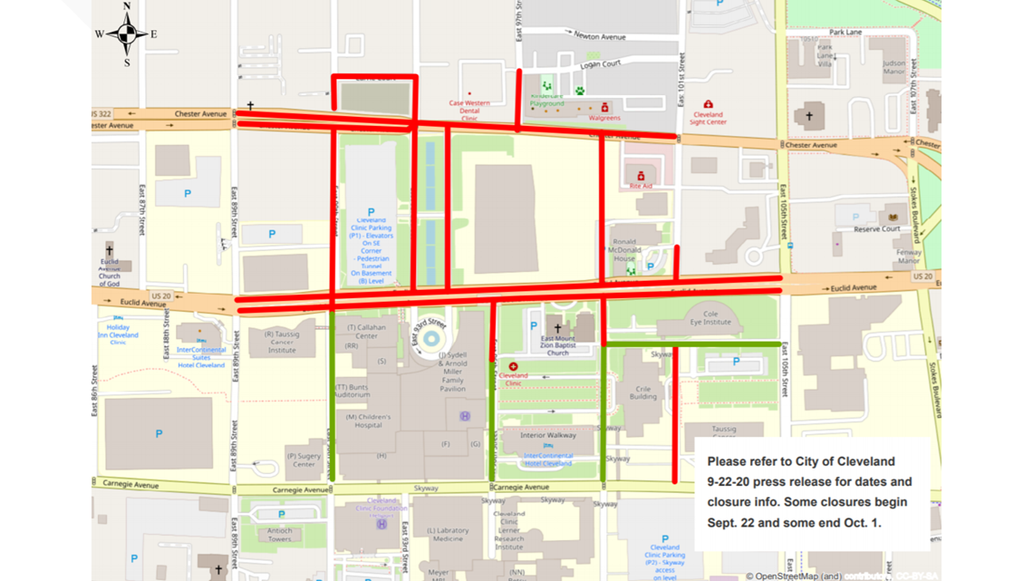 Road closures for Tuesday's presidential debate in Cleveland | wkyc.com