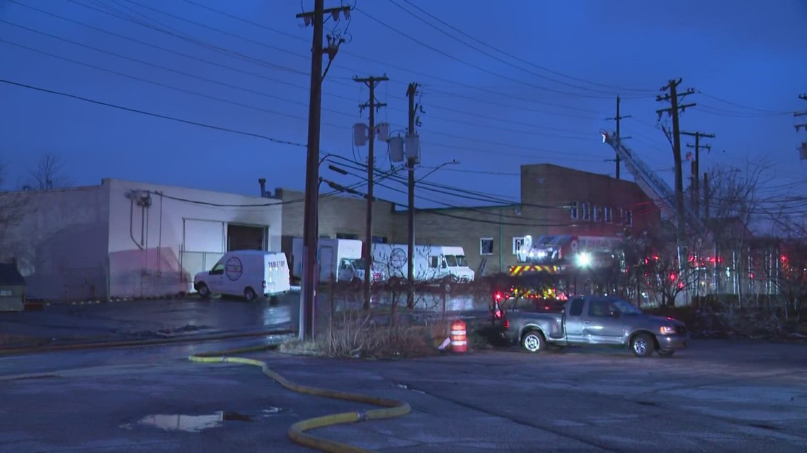 Flames extinguished after massive fire breaks out at Cleveland building ...