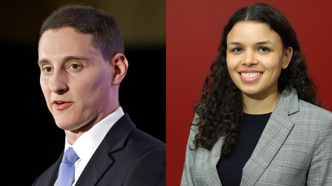 US Senate candidates Josh Mandel and Morgan Harper square off during ...