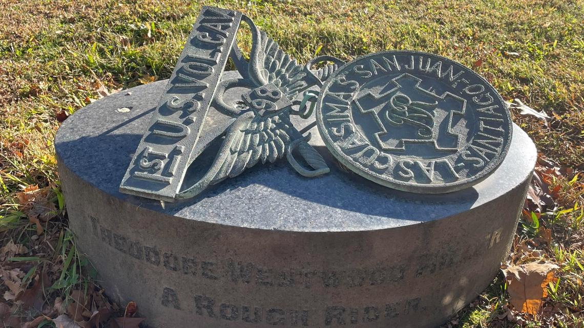 Bronze memorial ripped from Akron Rough Rider veteran's grave | wkyc.com
