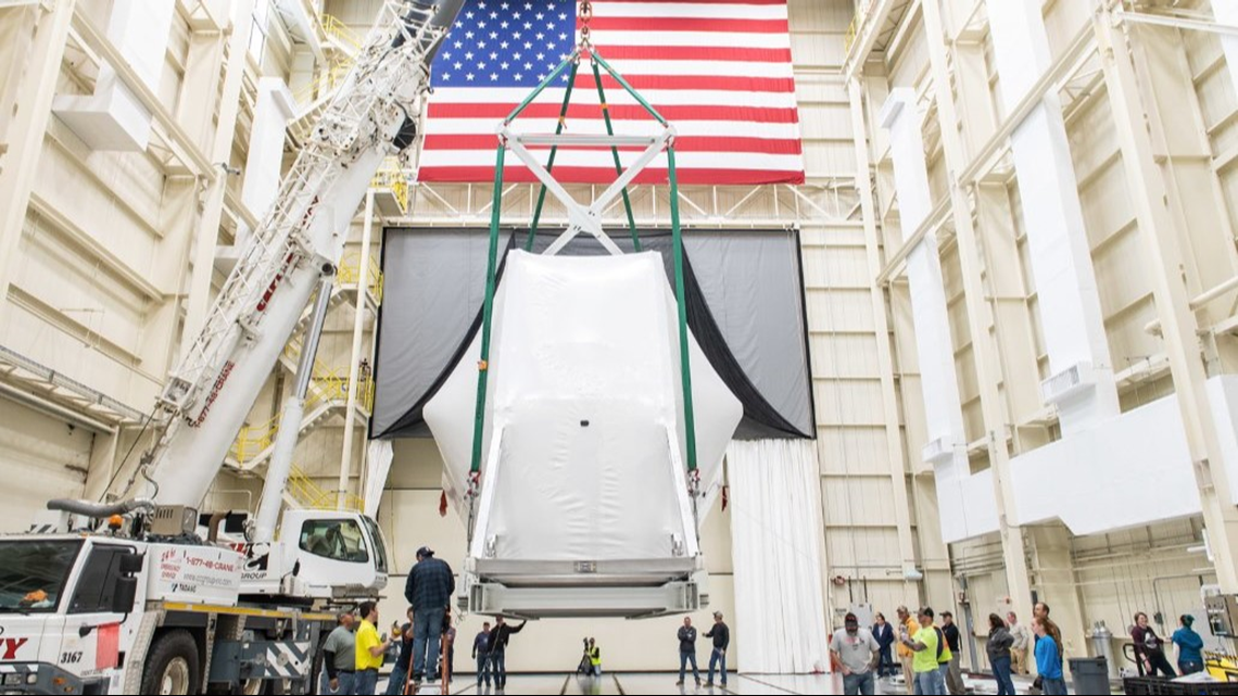 PHOTOS: NASA's Orion spacecraft arrives at Plum Brook Station in ...