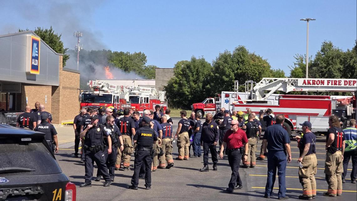 Crews respond to large fire at Akron business | wkyc.com